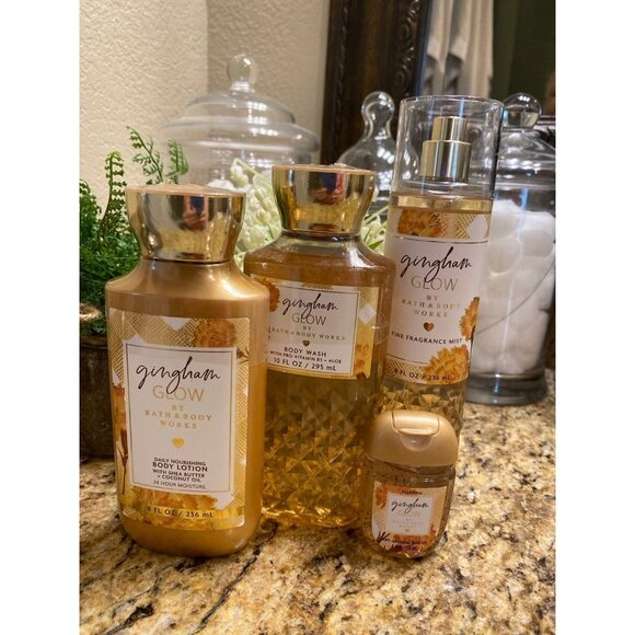 Bath & Body Works | Bath & Body | Bath Body Works Gingham Glow New 4pc ...